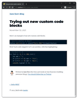 Custom Code Blocks with MDX & Gatsby | Anna Rossetti