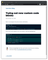 Custom Code Blocks with MDX & Gatsby | Anna Rossetti